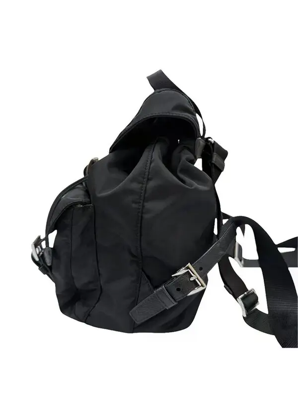 Prada Saffiano Trimmed Re-nylon Backpack