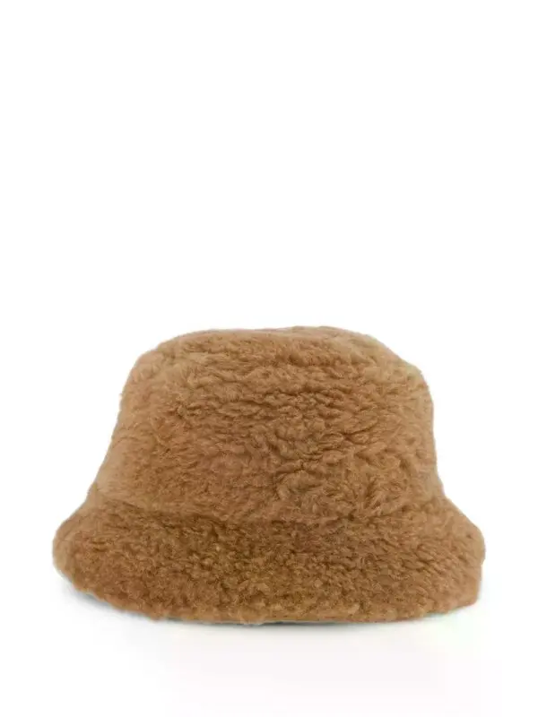 Max Mara Reversible Logo Plaque Bucket Hat - Neutrals