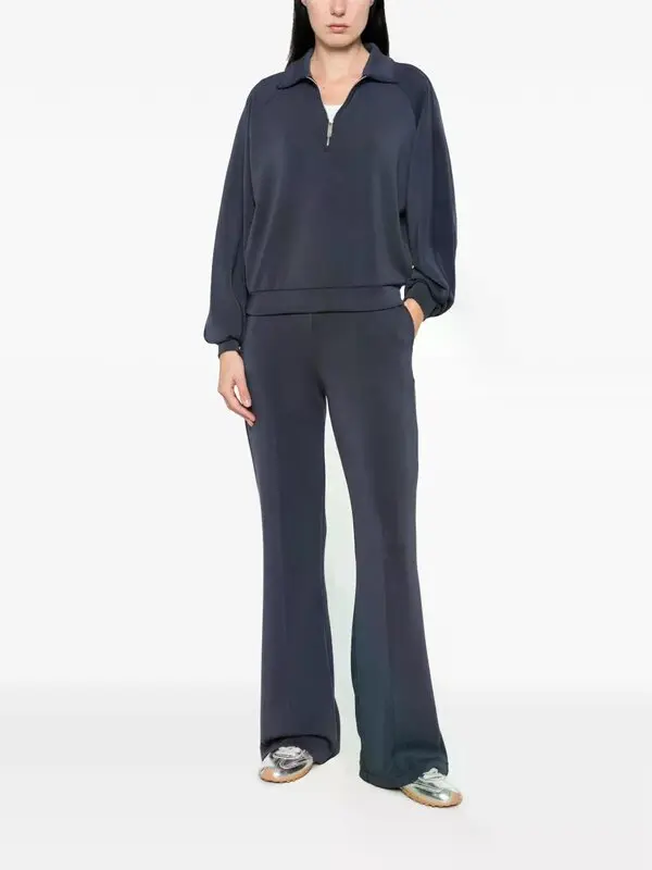 WOC Seam Detail Flared Track Pants - Blue