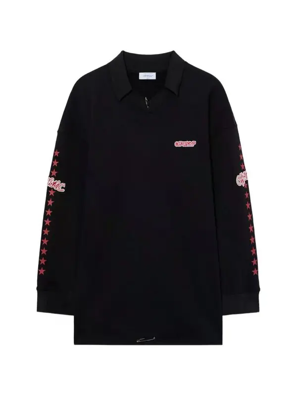 Off-White Star Polo Mini Dress - Black