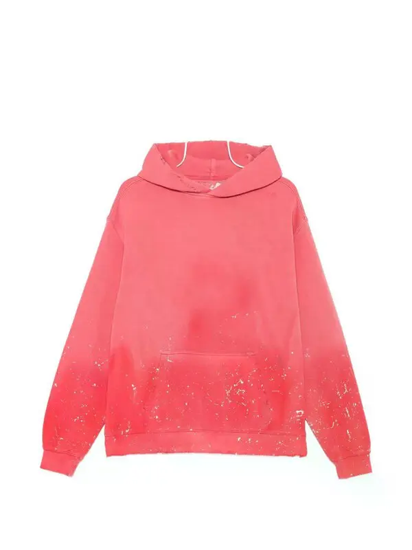 PALE CLOUD Paint-splatter-effect Hoodie