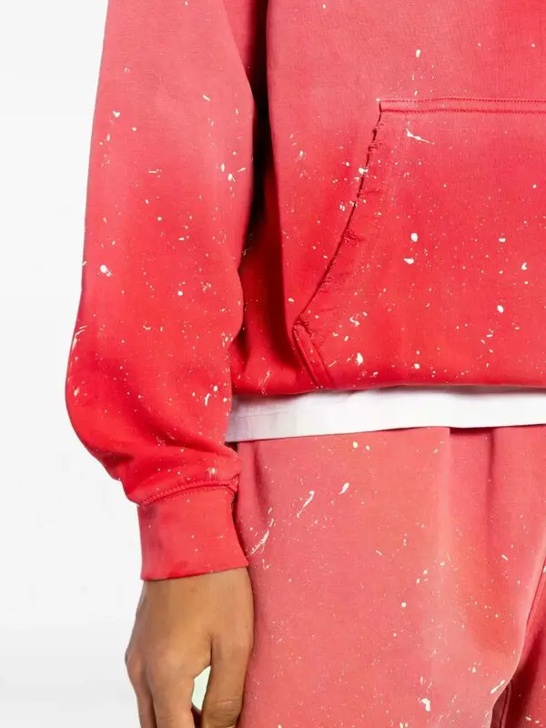 PALE CLOUD Paint-splatter-effect Hoodie
