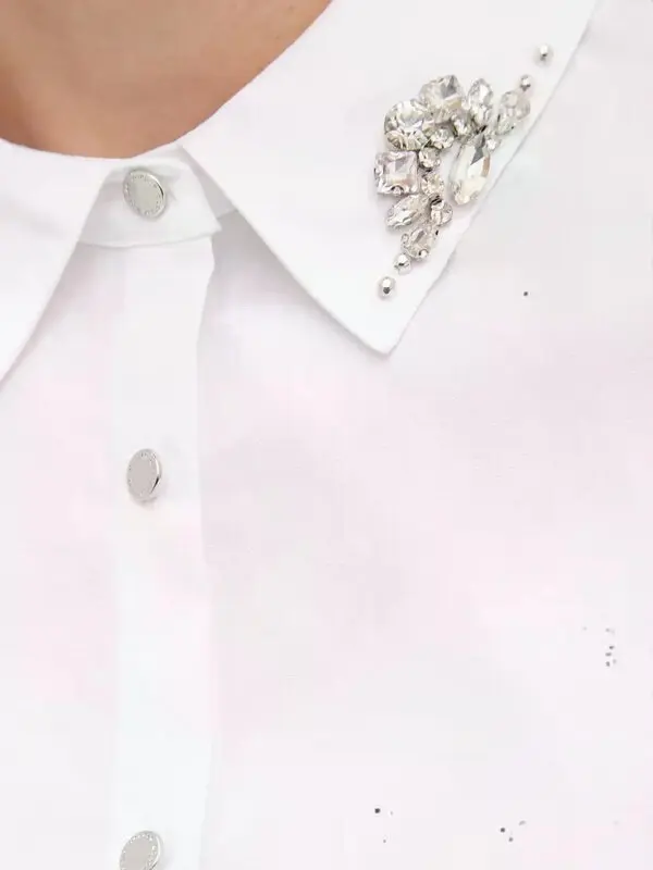 MORGAN Embellished-collar Shirt