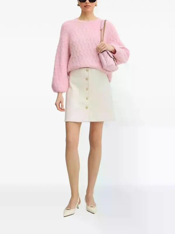 MORGAN Cable-knit Jumper - Pink