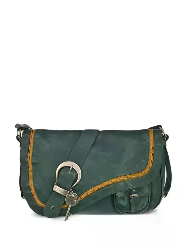 Dior 2006 Gaucho Shoulder Bag - Green