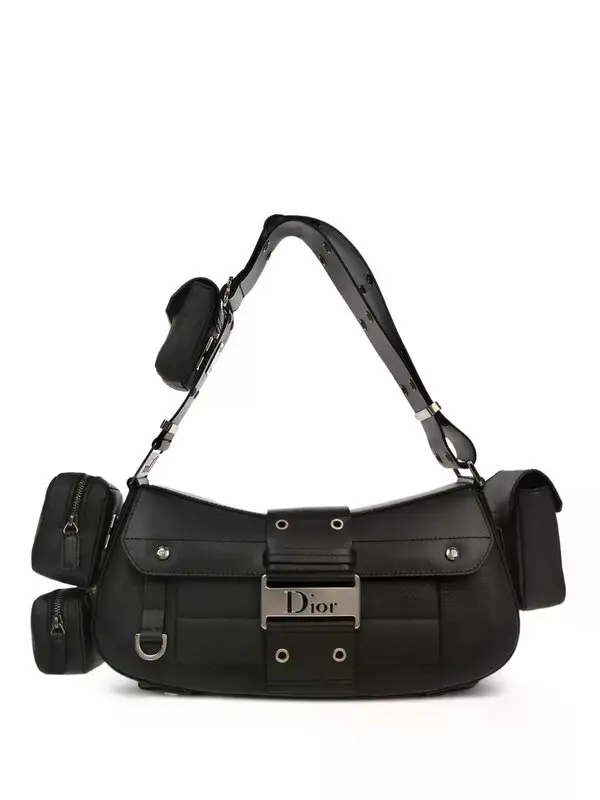 Dior 2004 Street Chic Columbus Shoulder Bag - Black