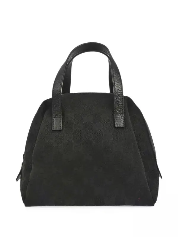 Gucci 1990-2000s Gg Canvas Handbag - Black
