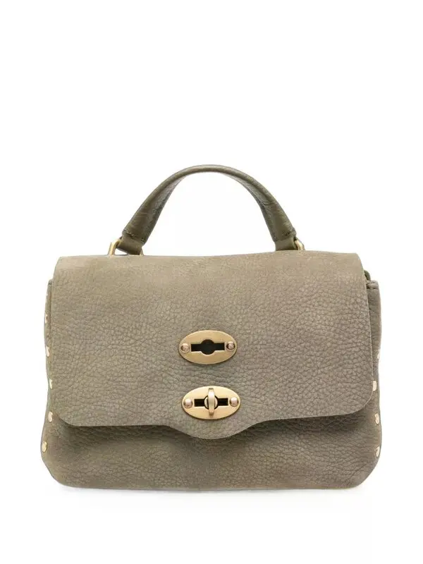 ZANELLATO Baby Postina Stud-embellished Mini Bag - Green