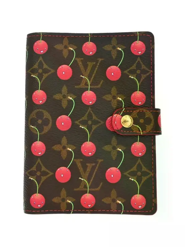 LOUIS VUITTON 2005 Monogram Cerises Agenda Pm Notebook Cover