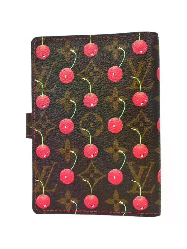 LOUIS VUITTON 2005 Monogram Cerises Agenda Pm Notebook Cover