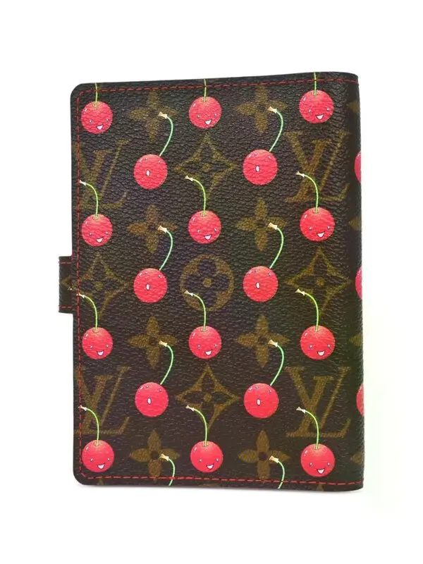 LOUIS VUITTON 2005 Monogram Cerises Agenda Pm Notebook Cover