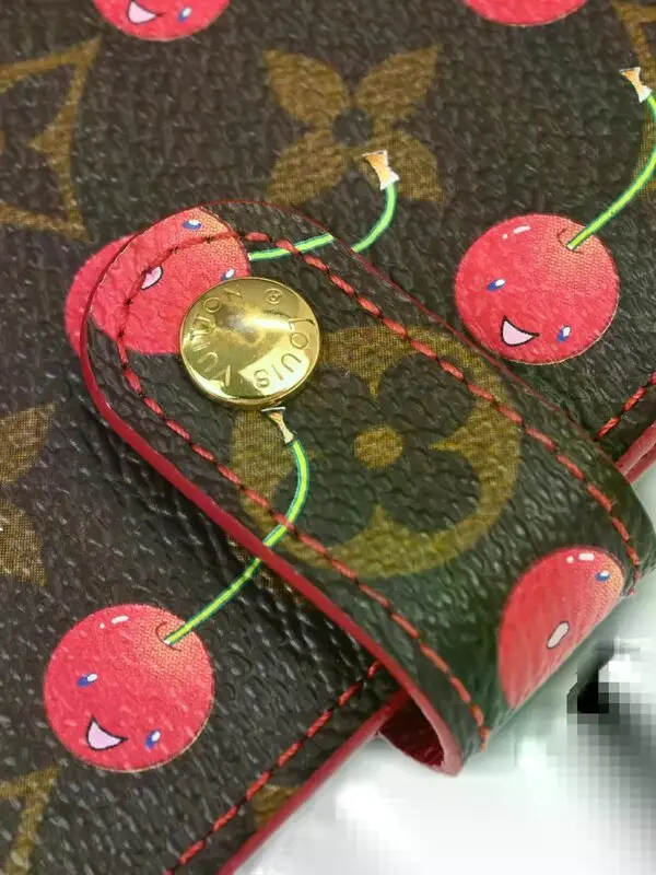 LOUIS VUITTON 2005 Monogram Cerises Agenda Pm Notebook Cover
