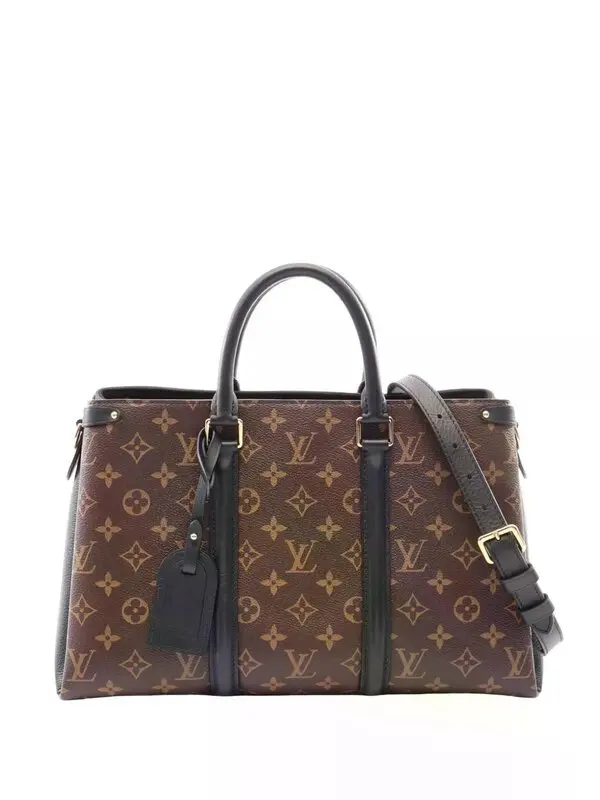 LOUIS VUITTON 2010-2026 Monogram Soufflot Mm Satchel - Brown