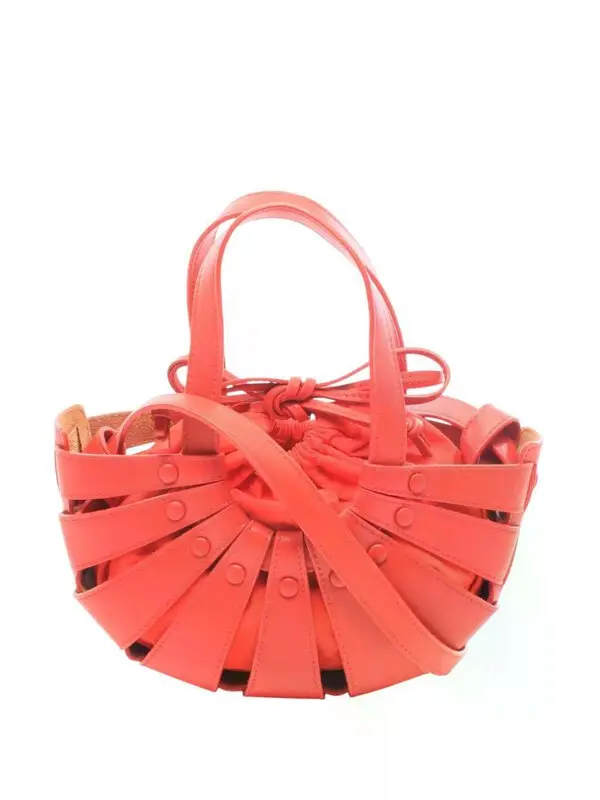 Bottega Veneta 2012-2026 Small The Shell Satchel - Red