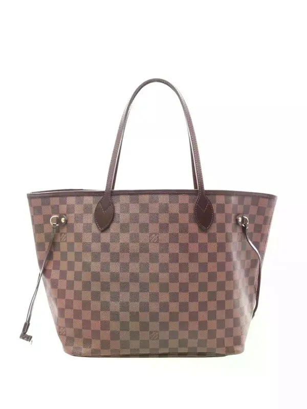 LOUIS VUITTON 2013 Damier Ebene Neverfull Mm Tote Bag - Brown