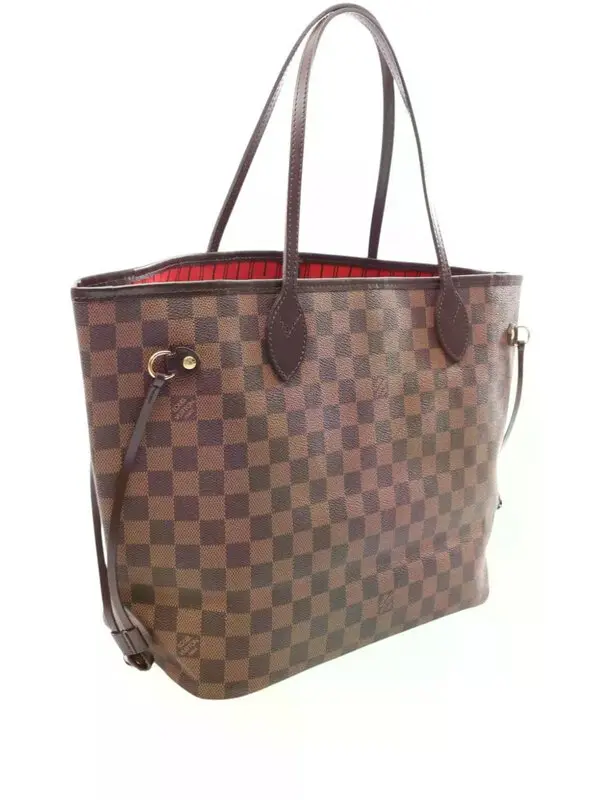 LOUIS VUITTON 2013 Damier Ebene Neverfull Mm Tote Bag - Brown
