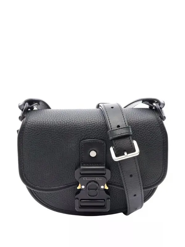 Dior 2010-2026 Mini Leather Gallop Crossbody Bag - Black
