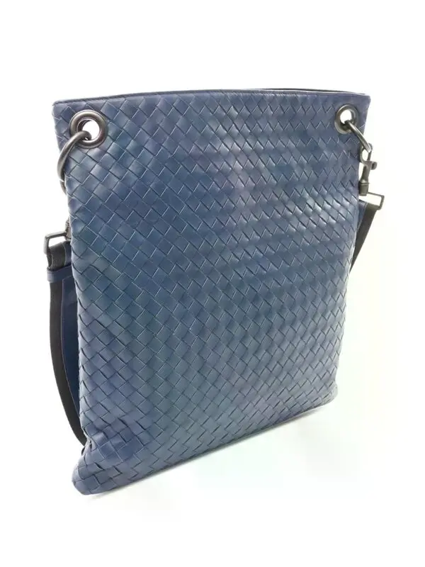 Bottega Veneta 2012-2026 Intrecciato Crossbody Bag - Blue