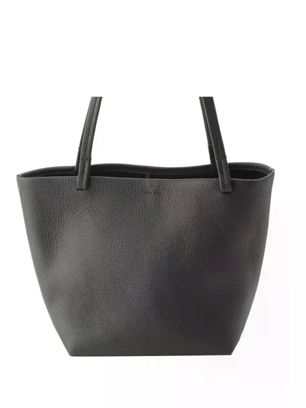 THE ROW 2020 Medium Grained Calfskin Park Tote Bag - Black