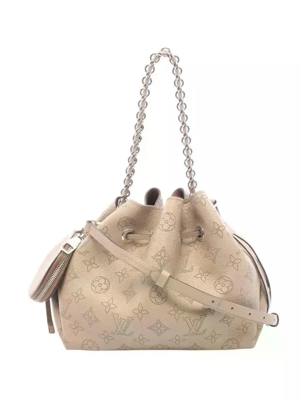 LOUIS VUITTON 2021-2026 Monogram Mahina Bella Bucket Bag - Neutrals