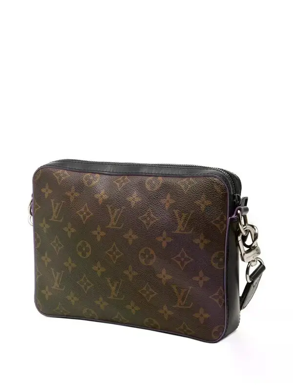 LOUIS VUITTON 2021-2026 Monogram Macassar Trio Messenger Crossbody Bag - Brown