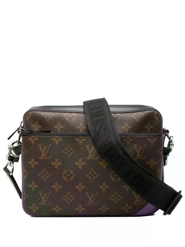 LOUIS VUITTON 2021-2026 Monogram Macassar Trio Messenger Crossbody Bag - Brown
