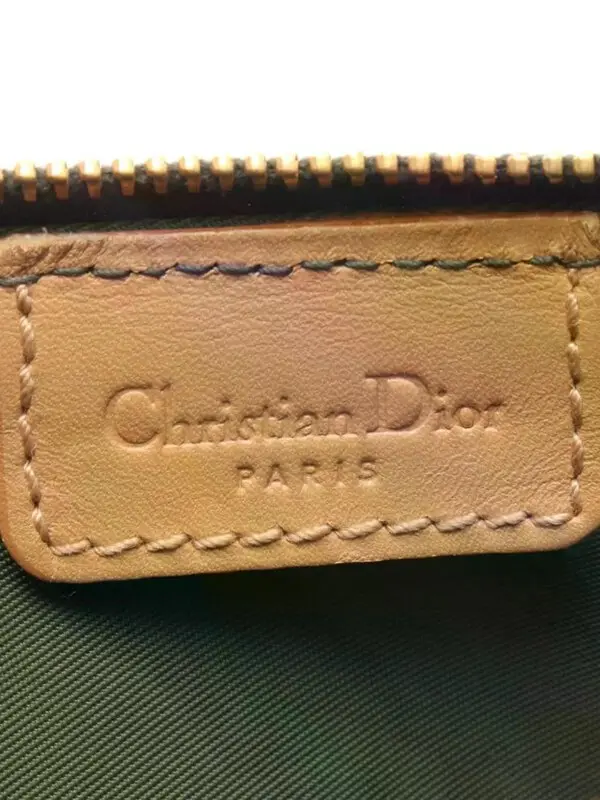 Dior 20th Century Mini Diorissimo Canvas Saddle Pochette Shoulder Bag