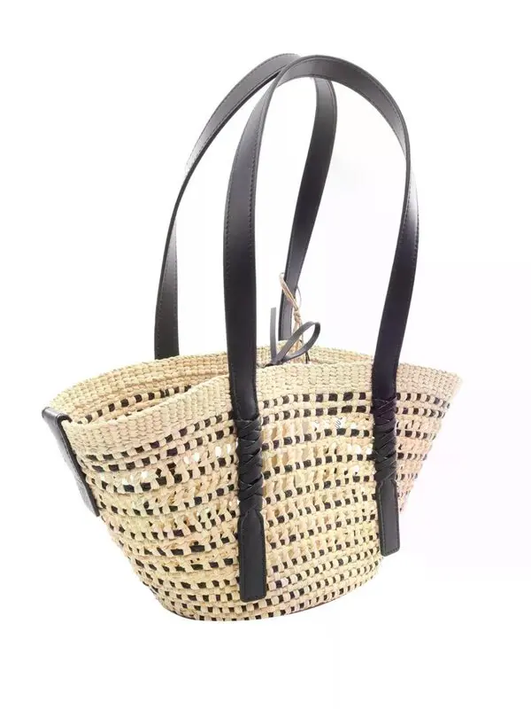 Loewe 2010-2026 Paulas Ibiza Small Raffia Braided Basket Bag Tote Bag