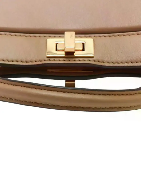 Fendi 2010-2026 Petite Leather Peekaboo Iseeu Satchel