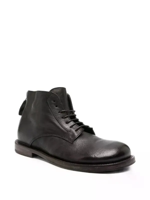 Moma Lace-up Rear-zip Boots