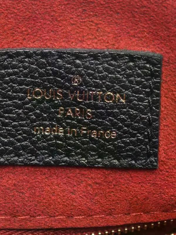 LOUIS VUITTON 2000-2026 Bicolor Monogram Empreinte Giant Speedy Bandouliere 25 Satchel - Black
