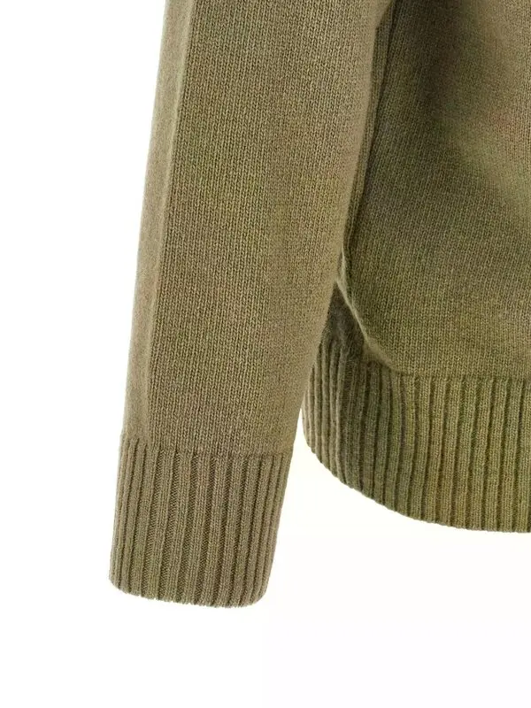 C.P. COMPANY Lambswool Lens Full-zip Sweater