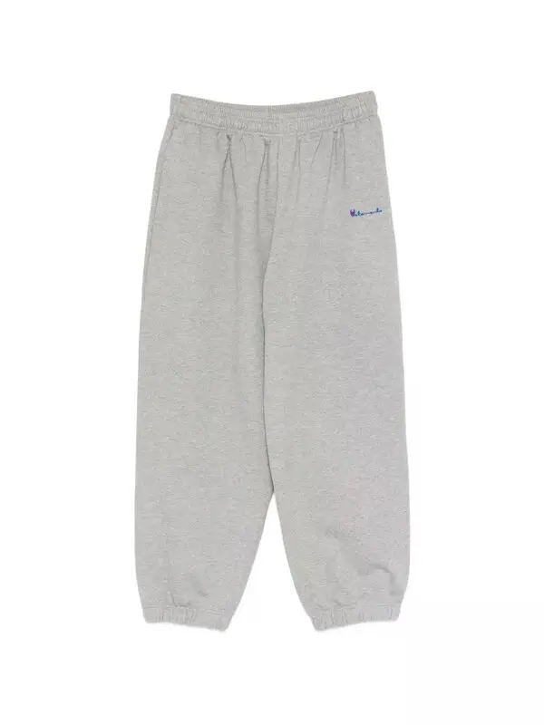 Vetements Logo-embroidered Track Pants - Grey