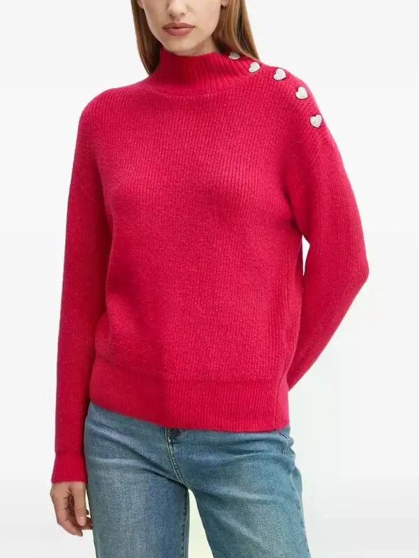 MORGAN Heart Button Sweater