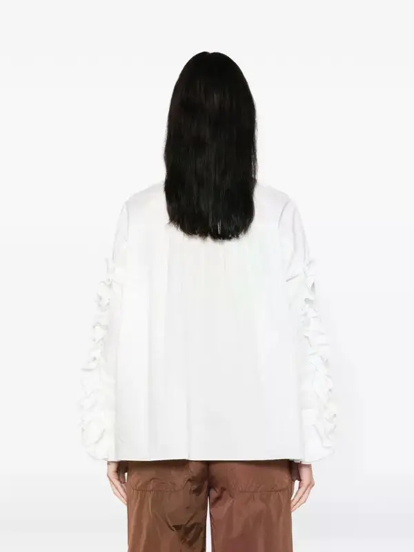 SUSANNE BOMMER Ruffle-trim Long-sleeve Shirt