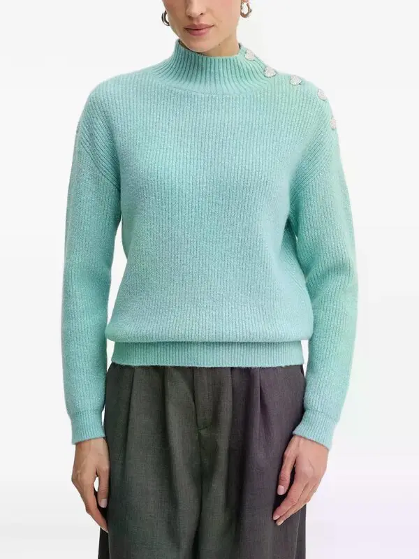 MORGAN Heart Button Sweater