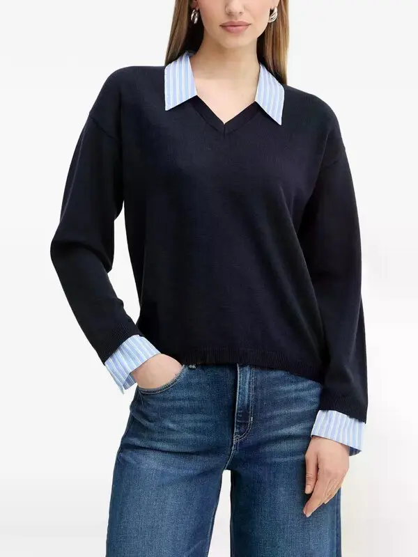 MORGAN Turned-down Collar Sweater