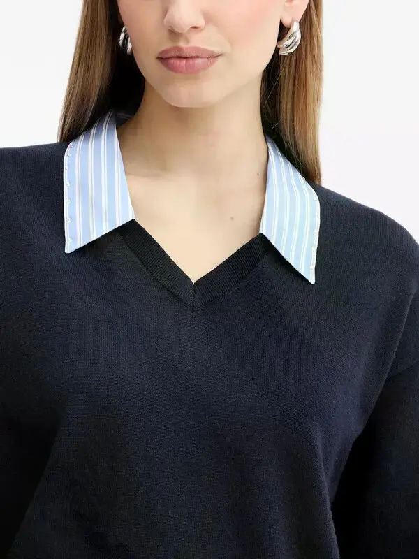MORGAN Turned-down Collar Sweater