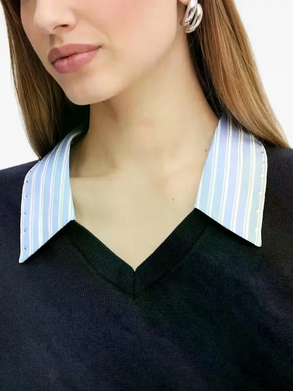 MORGAN Turned-down Collar Sweater
