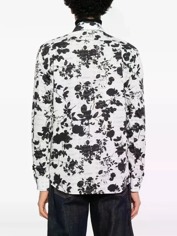 VIVIENNE WESTWOOD Floral-print Long-sleeve Shirt - White