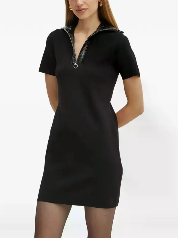 MORGAN Zip Collared Dress
