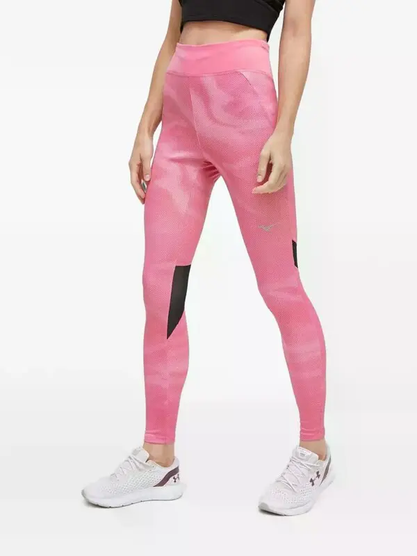 Mizuno Dot Pattern Leggings - Pink