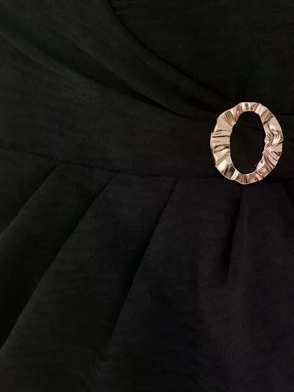 MORGAN Ring Detail V-neck Dress