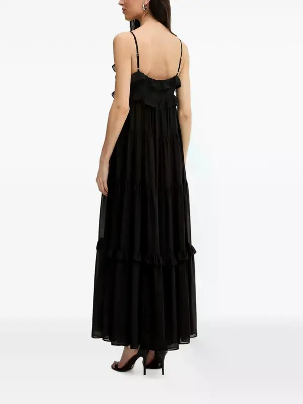 Michael Kors Ruffled Georgette Tiered Maxi Dress