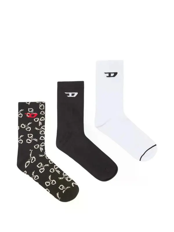 DIESEL® 3-pack Socks With Handcuff Motif