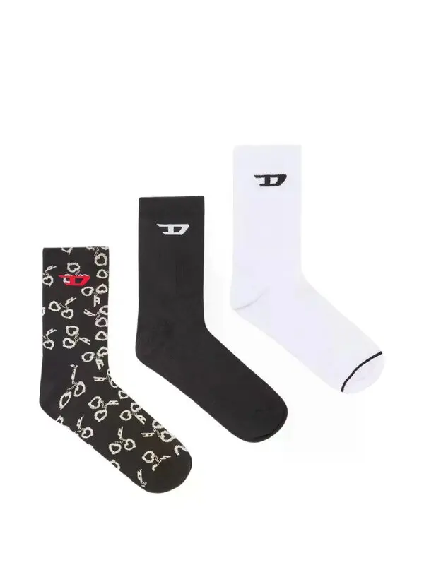 DIESEL® 3-pack Socks With Handcuff Motif