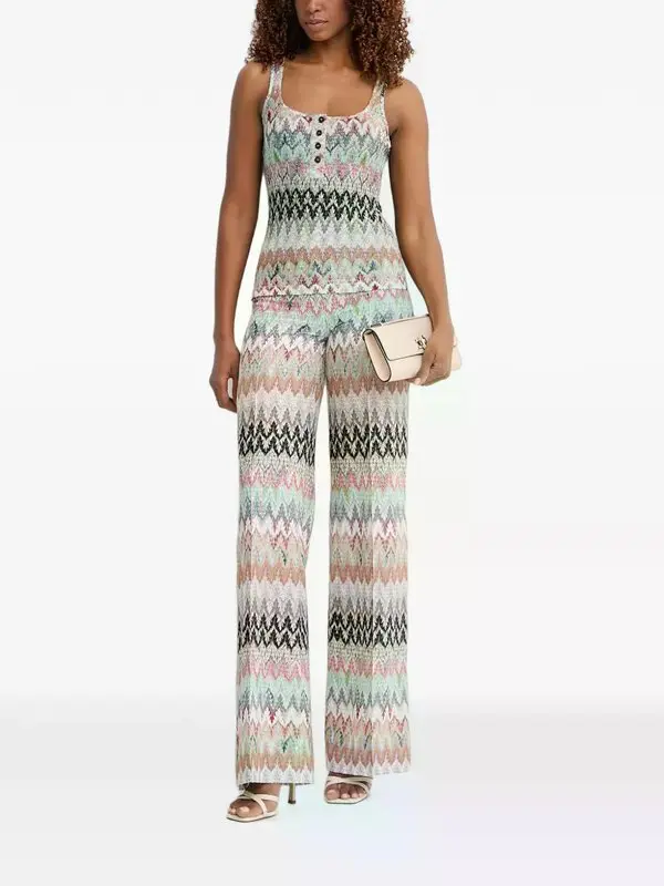 Missoni Zigzag-knit Sleeveless Top