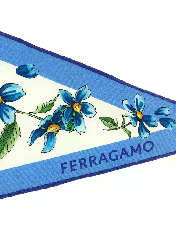 FERRAGAMO Spring Print Diamond Scarf