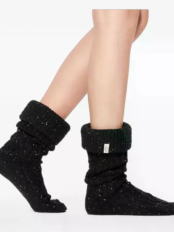 UGG Shaye Cable-knit Socks - Black