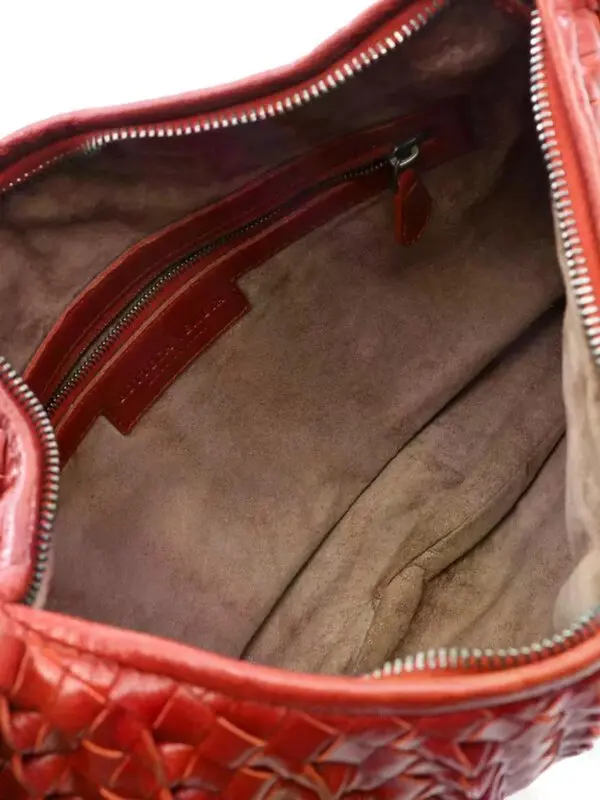 Bottega Veneta Intrecciato Handbag - Red